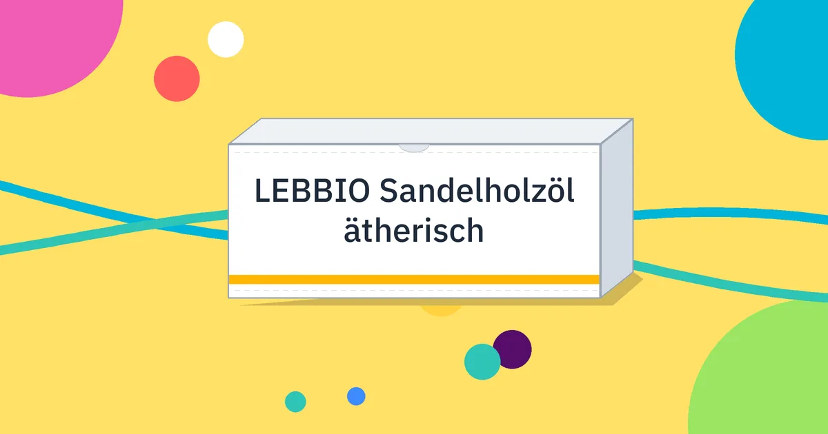 Symbolbild: Packung mit der Aufschrift LEBBIO Sandelholzöl ätherisch (PZN 19413288) – Verfügbarkeit und Bezug in Apotheken in Frankfurt am Main