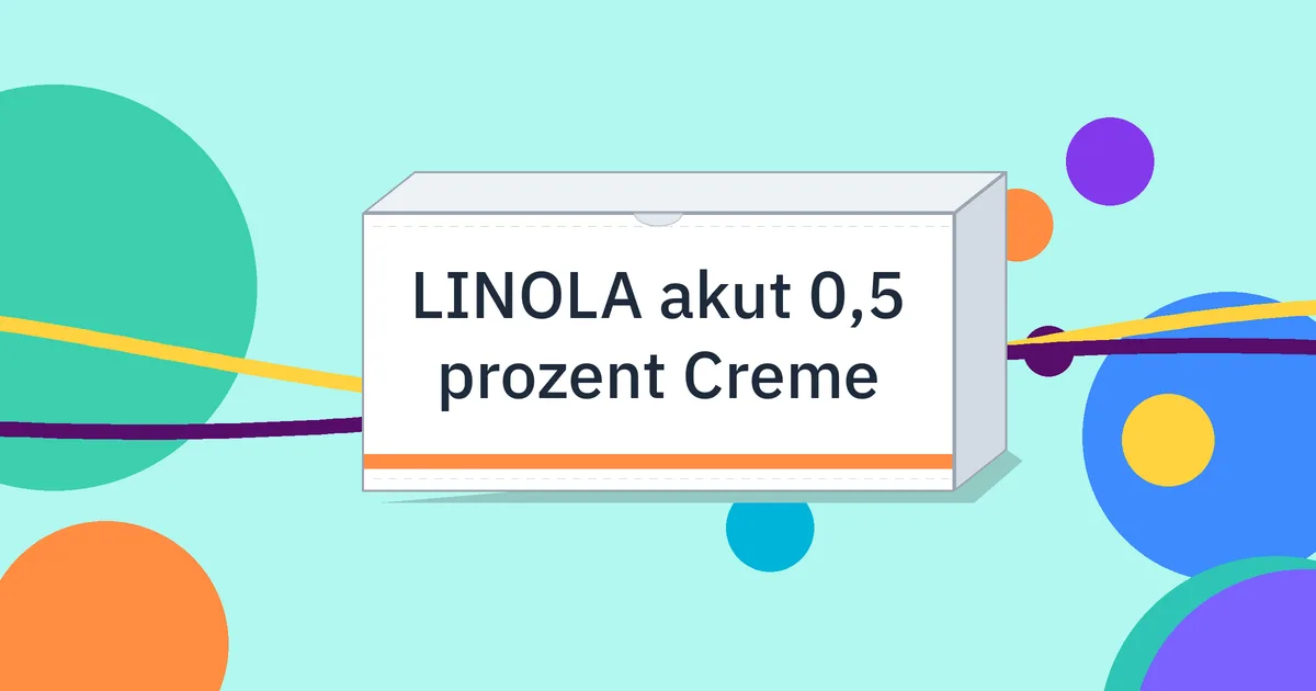 Symbolbild: Packung mit der Aufschrift LINOLA akut 0,5 prozent Creme (PZN 02138990) – Verfügbarkeit und Bezug in Apotheken in Frankfurt am Main