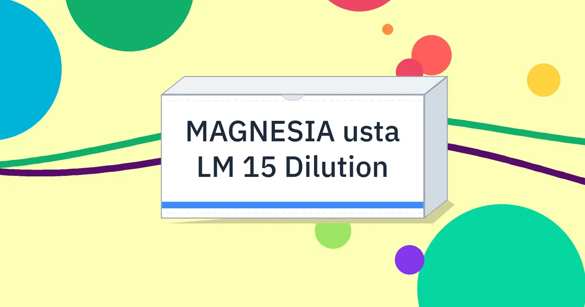 Symbolbild: Packung mit der Aufschrift MAGNESIA usta LM 15 Dilution (PZN 13538988) – Verfügbarkeit und Bezug in Apotheken in Frankfurt am Main