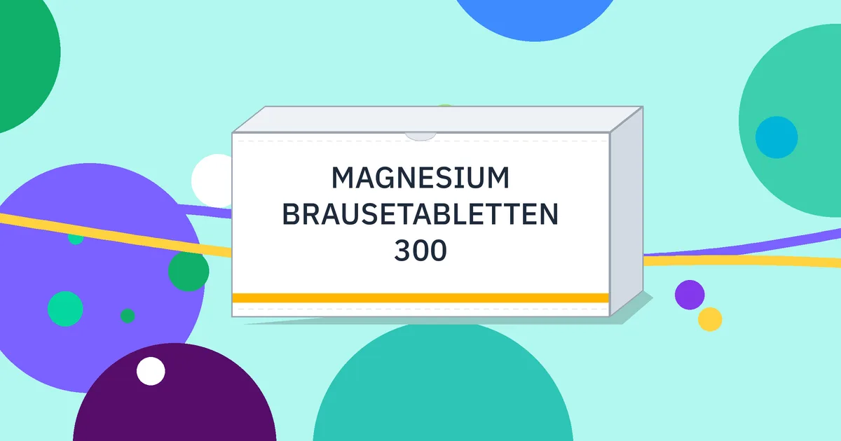 Symbolbild: Packung mit der Aufschrift MAGNESIUM BRAUSETABLETTEN 300 (PZN 03024544) – Verfügbarkeit und Bezug in Apotheken in Frankfurt am Main