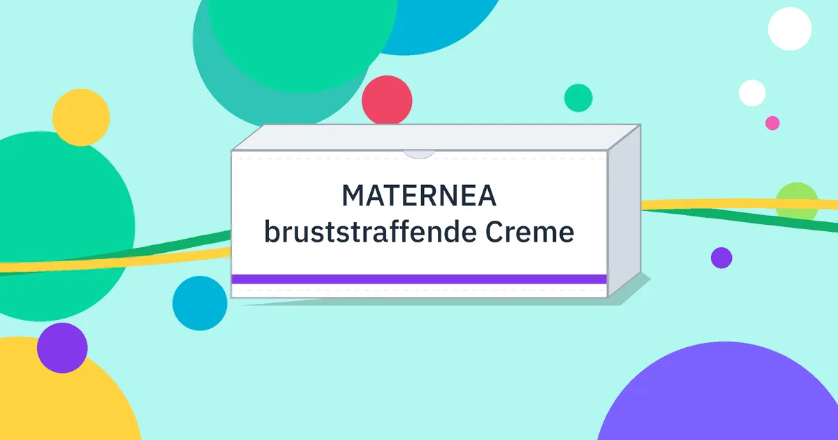 Symbolbild: Packung mit der Aufschrift MATERNEA bruststraffende Creme (PZN 10397748) – Verfügbarkeit und Bezug in Apotheken in Frankfurt am Main