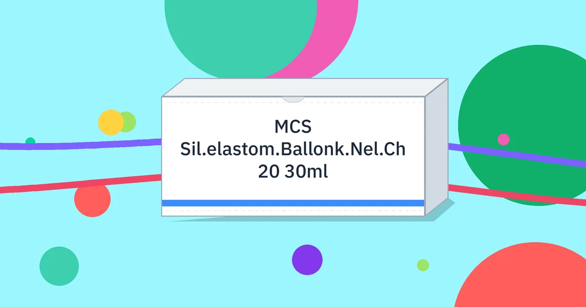 Symbolbild: Packung mit der Aufschrift MCS Sil.elastom.Ballonk.Nel.Ch 20 30ml (PZN 04802446) – Verfügbarkeit und Bezug in Apotheken in Frankfurt am Main
