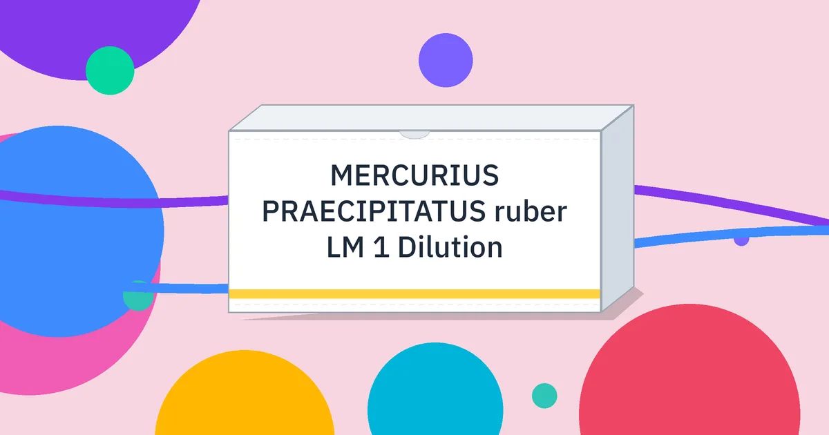 Symbolbild: Packung mit der Aufschrift MERCURIUS PRAECIPITATUS ruber LM 1 Dilution (PZN 12953018) – Verfügbarkeit und Bezug in Apotheken in Frankfurt am Main