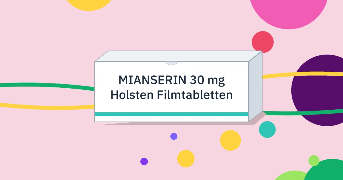 Symbolbild: Packung mit der Aufschrift MIANSERIN 30 mg Holsten Filmtabletten (PZN 01507907) – Verfügbarkeit und Bezug in Apotheken in Frankfurt am Main