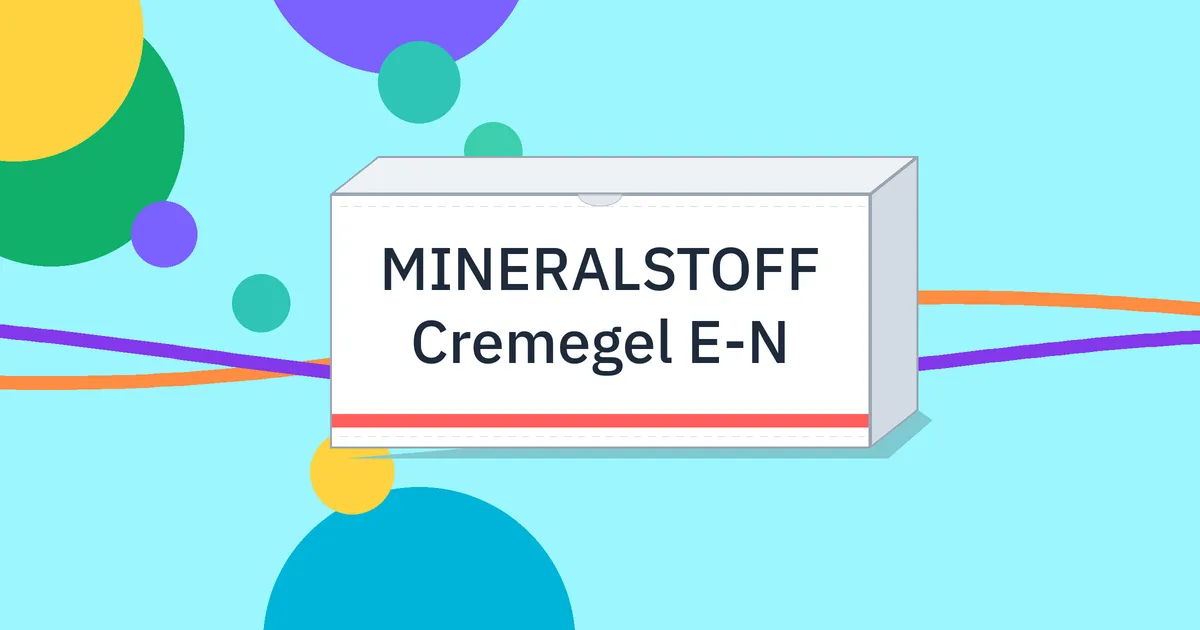 Symbolbild: Packung mit der Aufschrift MINERALSTOFF Cremegel E-N (PZN 06149269) – Verfügbarkeit und Bezug in Apotheken in Frankfurt am Main
