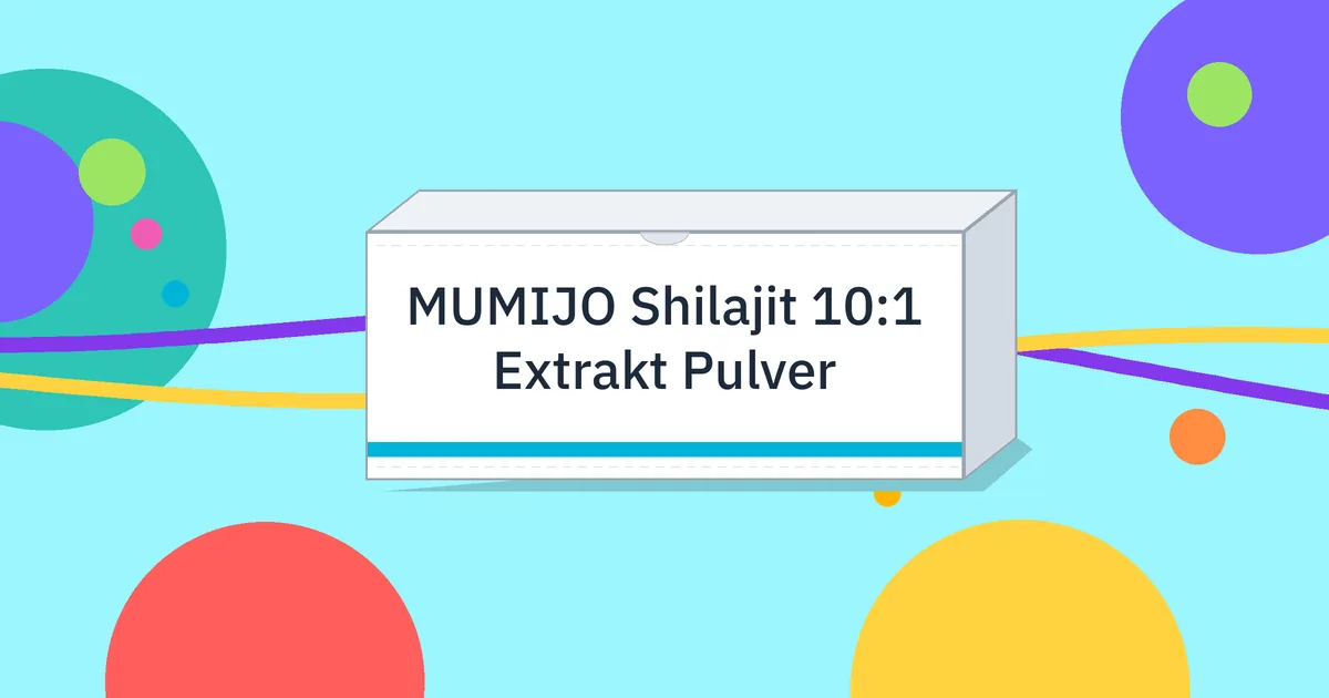 Symbolbild: Packung mit der Aufschrift MUMIJO Shilajit 10:1 Extrakt Pulver (PZN 18880438) – Verfügbarkeit und Bezug in Apotheken in Frankfurt am Main