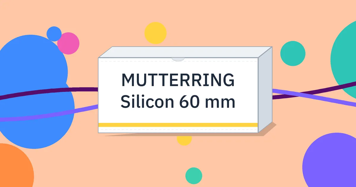 Symbolbild: Packung mit der Aufschrift MUTTERRING Silicon 60 mm (PZN 00612507) – Verfügbarkeit und Bezug in Apotheken in Frankfurt am Main