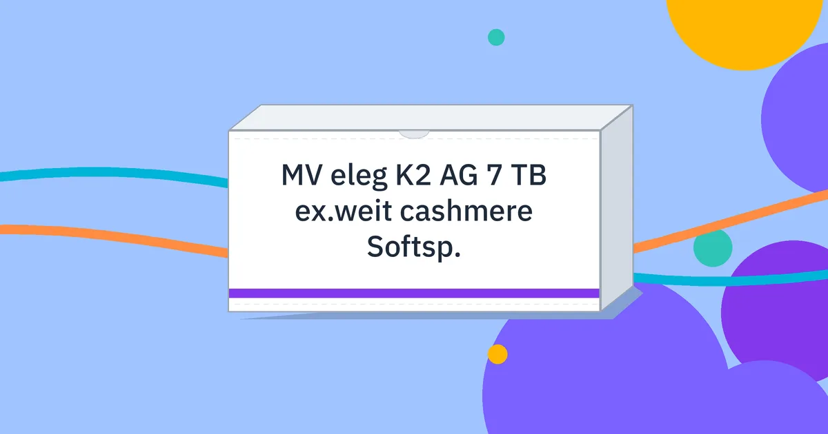 Symbolbild: Packung mit der Aufschrift MV eleg K2 AG 7 TB ex.weit cashmere Softsp. (PZN 14679774) – Verfügbarkeit und Bezug in Apotheken in Frankfurt am Main