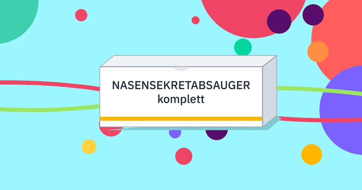 Symbolbild: Packung mit der Aufschrift NASENSEKRETABSAUGER komplett (PZN 04099923) – Verfügbarkeit und Bezug in Apotheken in Frankfurt am Main