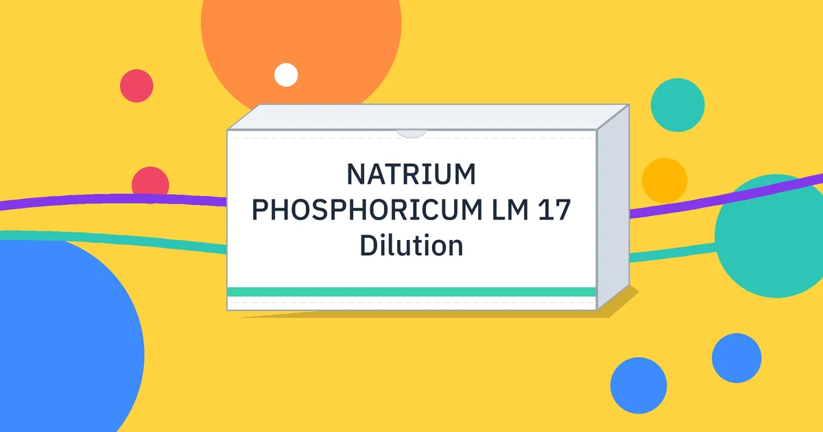 Symbolbild: Packung mit der Aufschrift NATRIUM PHOSPHORICUM LM 17 Dilution (PZN 12966162) – Verfügbarkeit und Bezug in Apotheken in Frankfurt am Main