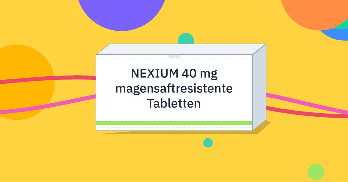 Symbolbild: Packung mit der Aufschrift NEXIUM 40 mg magensaftresistente Tabletten (PZN 14360908) – Verfügbarkeit und Bezug in Apotheken in Frankfurt am Main