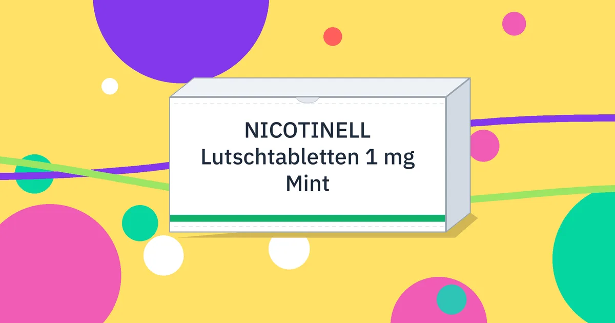 Symbolbild: Packung mit der Aufschrift NICOTINELL Lutschtabletten 1 mg Mint (PZN 15617456) – Verfügbarkeit und Bezug in Apotheken in Frankfurt am Main