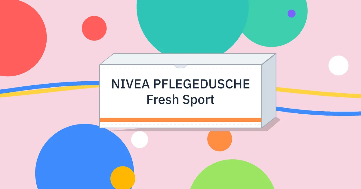 Symbolbild: Packung mit der Aufschrift NIVEA PFLEGEDUSCHE Fresh Sport (PZN 20723108) – Verfügbarkeit und Bezug in Apotheken in Frankfurt am Main