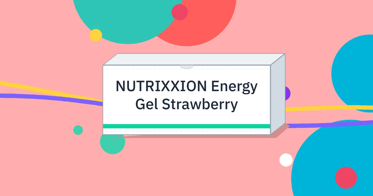 Symbolbild: Packung mit der Aufschrift NUTRIXXION Energy Gel Strawberry (PZN 14212800) – Verfügbarkeit und Bezug in Apotheken in Frankfurt am Main
