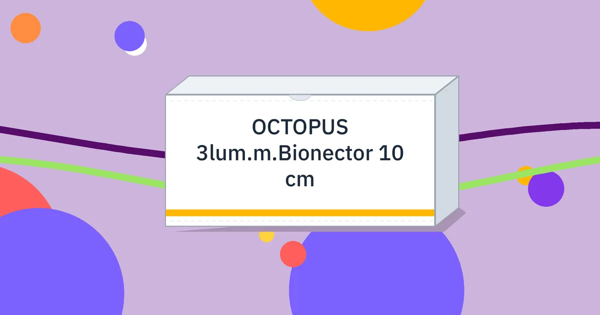 Symbolbild: Packung mit der Aufschrift OCTOPUS 3lum.m.Bionector 10 cm (PZN 16615413) – Verfügbarkeit und Bezug in Apotheken in Frankfurt am Main