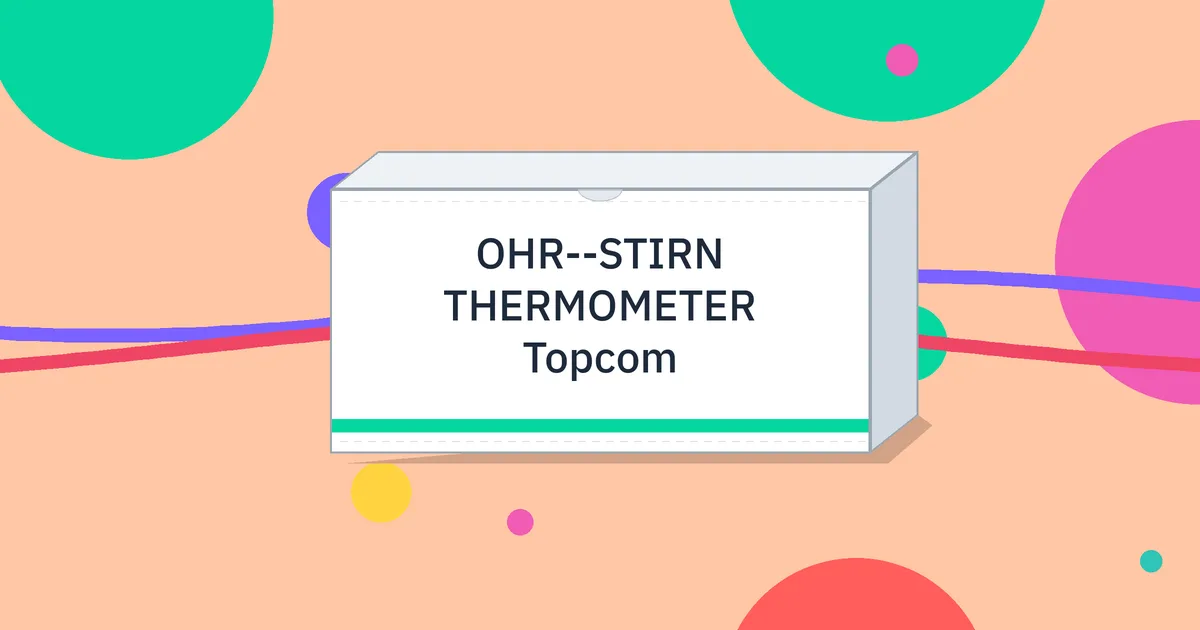 Symbolbild: Packung mit der Aufschrift OHR--STIRN THERMOMETER Topcom (PZN 07676166) – Verfügbarkeit und Bezug in Apotheken in Frankfurt am Main
