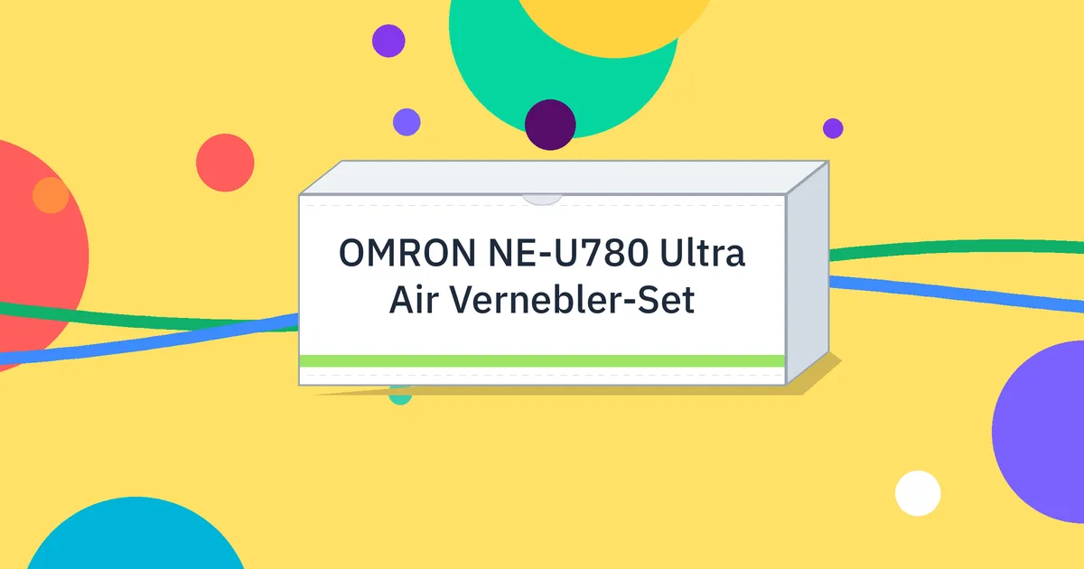 Symbolbild: Packung mit der Aufschrift OMRON NE-U780 Ultra Air Vernebler-Set (PZN 15425484) – Verfügbarkeit und Bezug in Apotheken in Frankfurt am Main