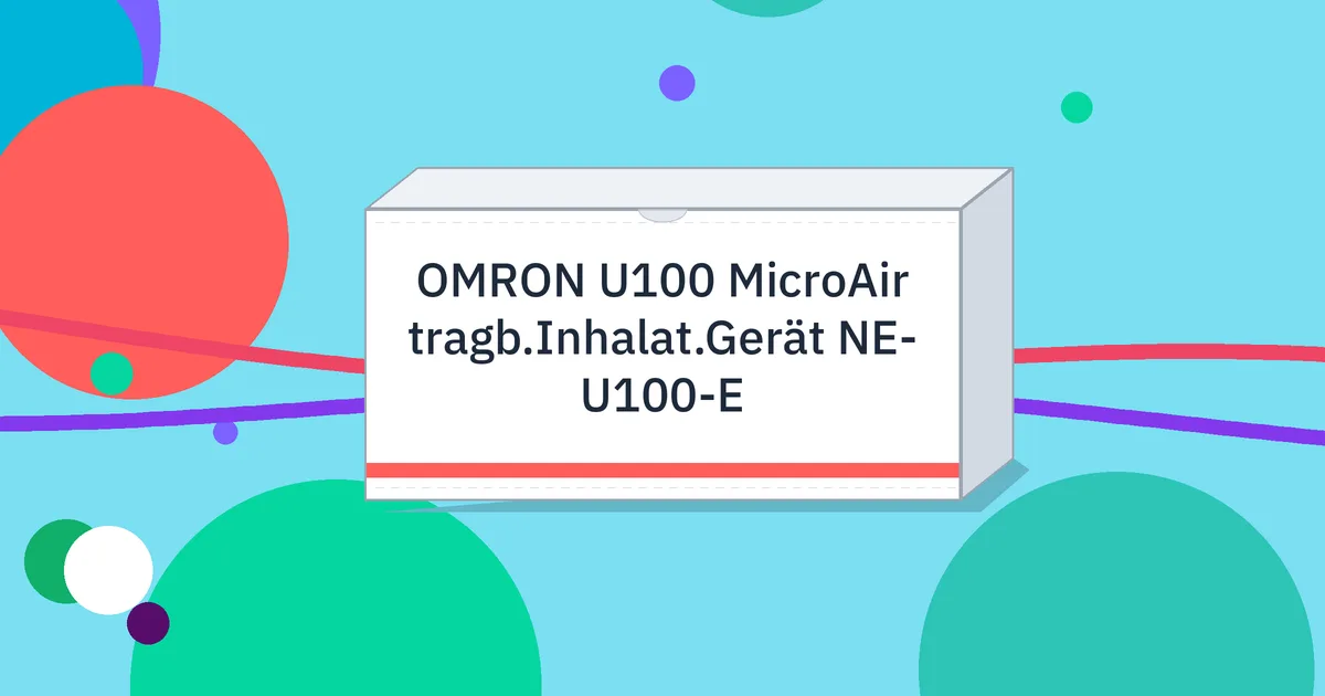 Symbolbild: Packung mit der Aufschrift OMRON U100 MicroAir tragb.Inhalat.Gerät NE-U100-E (PZN 12903492) – Verfügbarkeit und Bezug in Apotheken in Frankfurt am Main