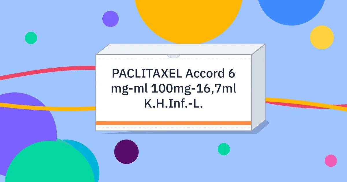 Symbolbild: Packung mit der Aufschrift PACLITAXEL Accord 6 mg-ml 100mg-16,7ml K.H.Inf.-L. (PZN 16912430) – Verfügbarkeit und Bezug in Apotheken in Frankfurt am Main