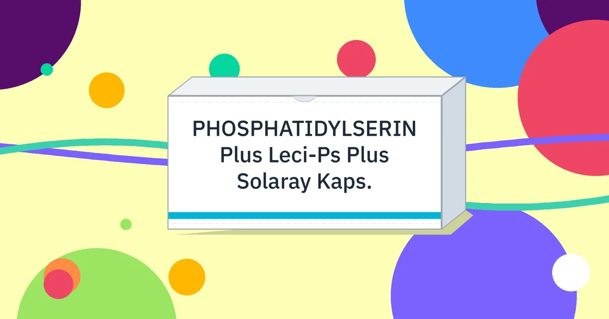 Symbolbild: Packung mit der Aufschrift PHOSPHATIDYLSERIN Plus Leci-Ps Plus Solaray Kaps. (PZN 17254584) – Verfügbarkeit und Bezug in Apotheken in Frankfurt am Main