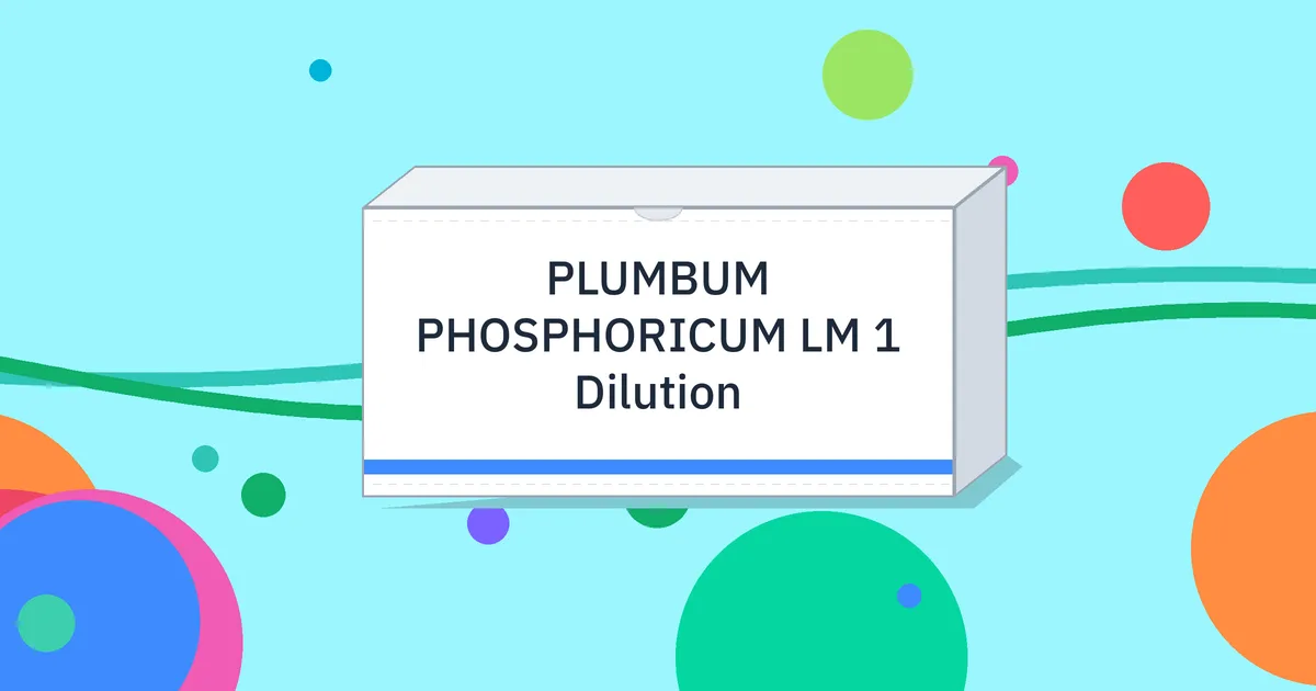 Symbolbild: Packung mit der Aufschrift PLUMBUM PHOSPHORICUM LM 1 Dilution (PZN 13042342) – Verfügbarkeit und Bezug in Apotheken in Frankfurt am Main