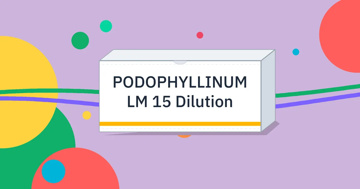 Symbolbild: Packung mit der Aufschrift PODOPHYLLINUM LM 15 Dilution (PZN 13661051) – Verfügbarkeit und Bezug in Apotheken in Frankfurt am Main