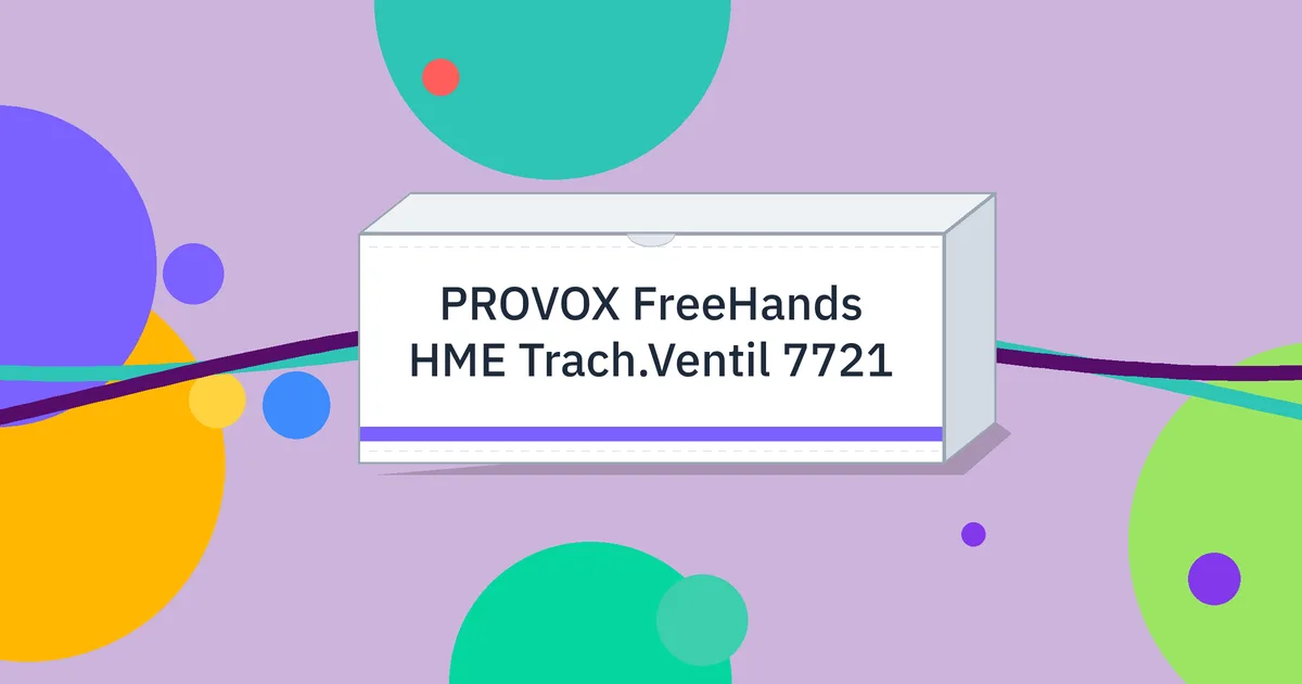 Symbolbild: Packung mit der Aufschrift PROVOX FreeHands HME Trach.Ventil 7721 (PZN 00251245) – Verfügbarkeit und Bezug in Apotheken in Frankfurt am Main