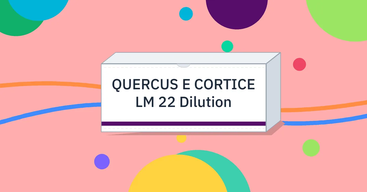 Symbolbild: Packung mit der Aufschrift QUERCUS E CORTICE LM 22 Dilution (PZN 13674266) – Verfügbarkeit und Bezug in Apotheken in Frankfurt am Main