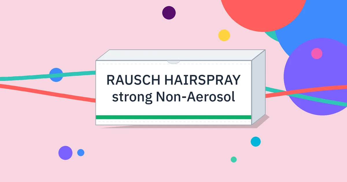 Symbolbild: Packung mit der Aufschrift RAUSCH HAIRSPRAY strong Non-Aerosol (PZN 12473092) – Verfügbarkeit und Bezug in Apotheken in Frankfurt am Main