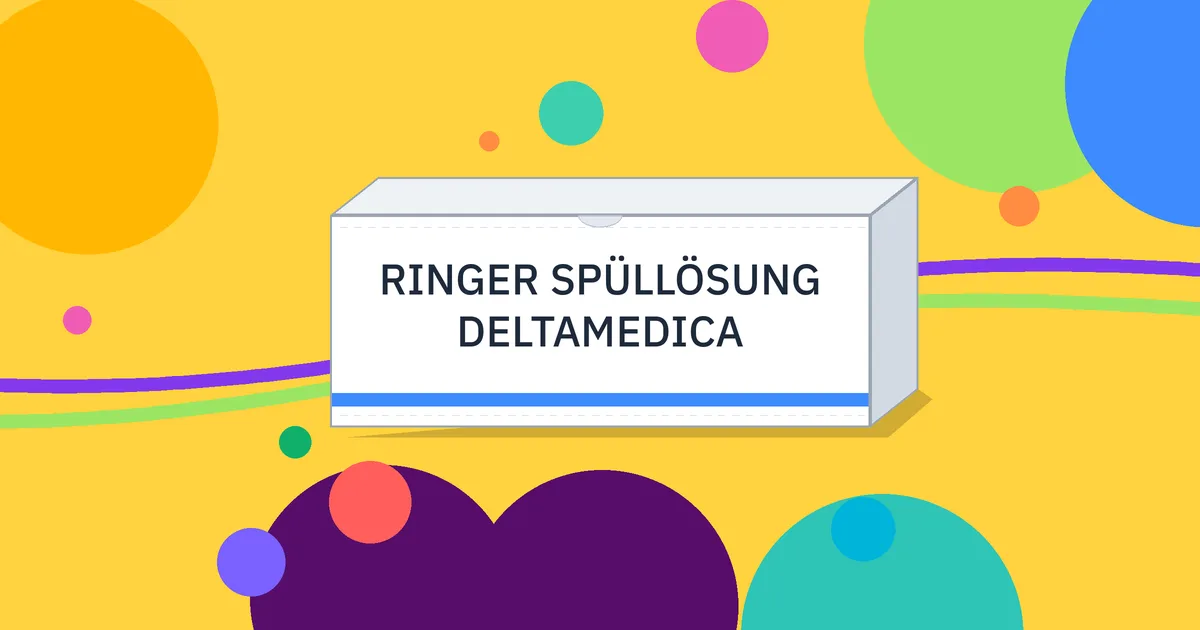 Symbolbild: Packung mit der Aufschrift RINGER SPÜLLÖSUNG DELTAMEDICA (PZN 04026433) – Verfügbarkeit und Bezug in Apotheken in Frankfurt am Main
