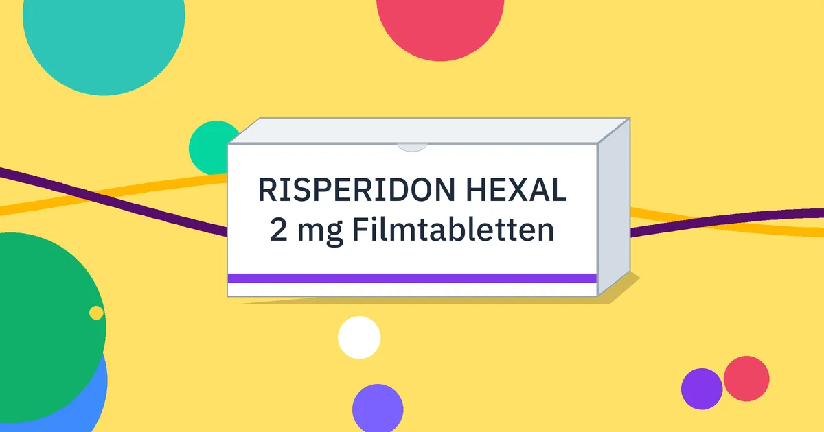 Symbolbild: Packung mit der Aufschrift RISPERIDON HEXAL 2 mg Filmtabletten (PZN 04156408) – Verfügbarkeit und Bezug in Apotheken in Frankfurt am Main
