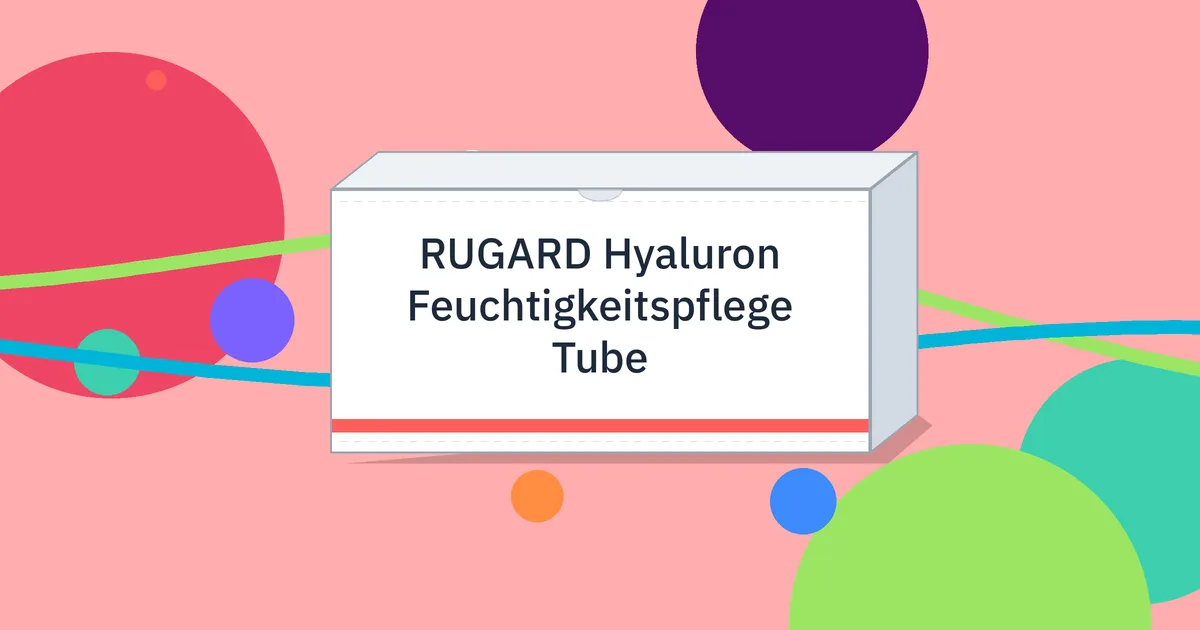 Symbolbild: Packung mit der Aufschrift RUGARD Hyaluron Feuchtigkeitspflege Tube (PZN 16702000) – Verfügbarkeit und Bezug in Apotheken in Frankfurt am Main