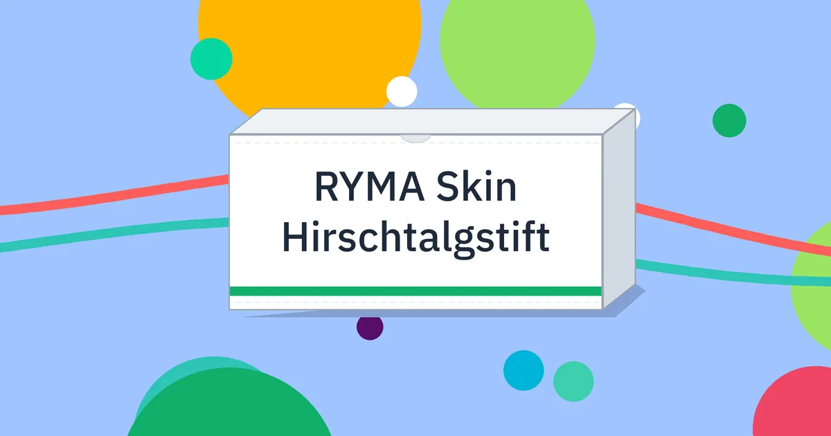Symbolbild: Packung mit der Aufschrift RYMA Skin Hirschtalgstift (PZN 16801357) – Verfügbarkeit und Bezug in Apotheken in Frankfurt am Main