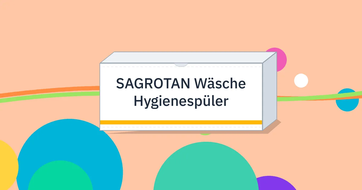Symbolbild: Packung mit der Aufschrift SAGROTAN Wäsche Hygienespüler (PZN 07533834) – Verfügbarkeit und Bezug in Apotheken in Frankfurt am Main