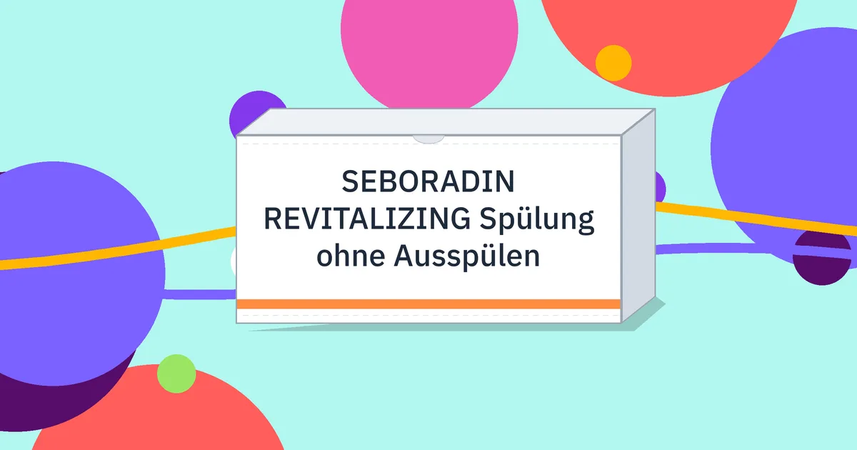 Symbolbild: Packung mit der Aufschrift SEBORADIN REVITALIZING Spülung ohne Ausspülen (PZN 18402785) – Verfügbarkeit und Bezug in Apotheken in Frankfurt am Main