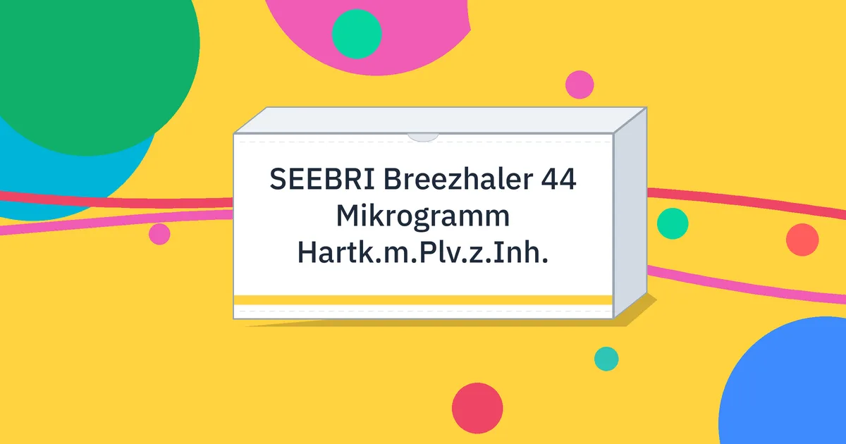 Symbolbild: Packung mit der Aufschrift SEEBRI Breezhaler 44 Mikrogramm Hartk.m.Plv.z.Inh. (PZN 06571488) – Verfügbarkeit und Bezug in Apotheken in Frankfurt am Main