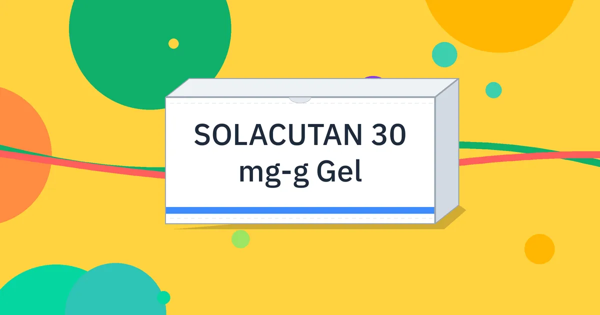 Symbolbild: Packung mit der Aufschrift SOLACUTAN 30 mg-g Gel (PZN 12395587) – Verfügbarkeit und Bezug in Apotheken in Frankfurt am Main