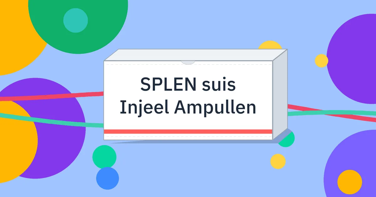 Symbolbild: Packung mit der Aufschrift SPLEN suis Injeel Ampullen (PZN 00962035) – Verfügbarkeit und Bezug in Apotheken in Frankfurt am Main