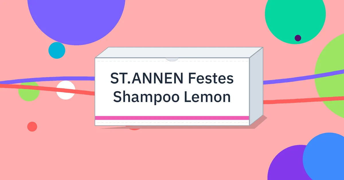 Symbolbild: Packung mit der Aufschrift ST.ANNEN Festes Shampoo Lemon (PZN 18299198) – Verfügbarkeit und Bezug in Apotheken in Frankfurt am Main
