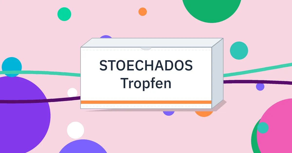 Symbolbild: Packung mit der Aufschrift STOECHADOS Tropfen (PZN 14249803) – Verfügbarkeit und Bezug in Apotheken in Frankfurt am Main