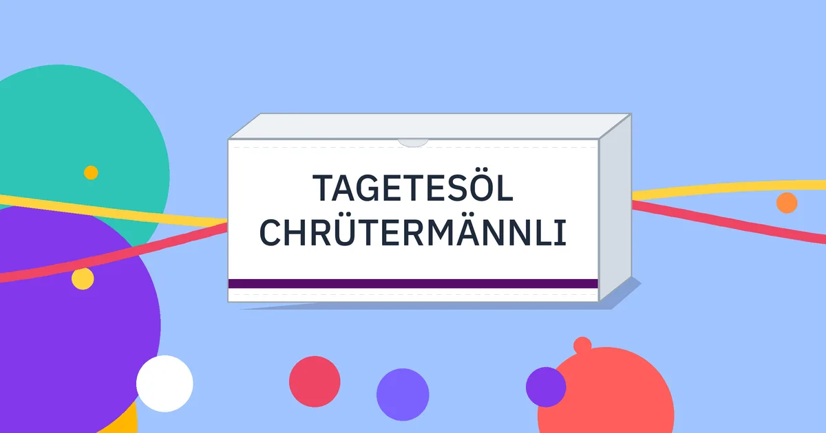 Symbolbild: Packung mit der Aufschrift TAGETESÖL CHRÜTERMÄNNLI (PZN 07197425) – Verfügbarkeit und Bezug in Apotheken in Frankfurt am Main