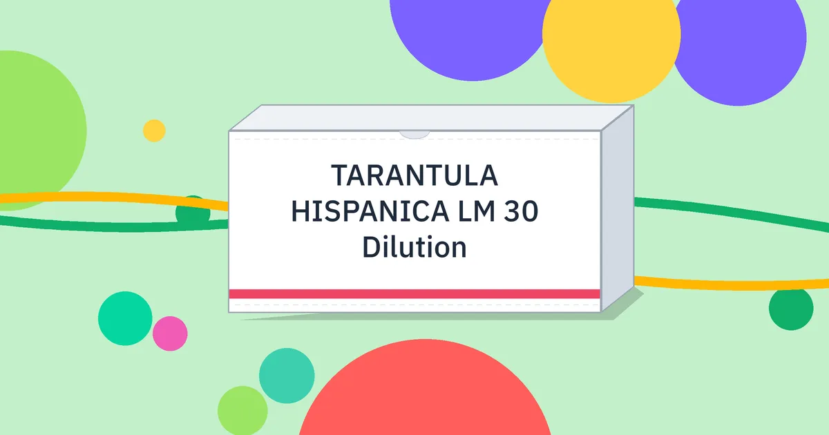 Symbolbild: Packung mit der Aufschrift TARANTULA HISPANICA LM 30 Dilution (PZN 10407961) – Verfügbarkeit und Bezug in Apotheken in Frankfurt am Main