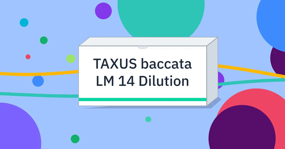 Symbolbild: Packung mit der Aufschrift TAXUS baccata LM 14 Dilution (PZN 13215239) – Verfügbarkeit und Bezug in Apotheken in Frankfurt am Main