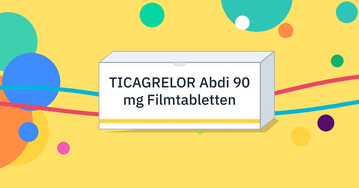 Symbolbild: Packung mit der Aufschrift TICAGRELOR Abdi 90 mg Filmtabletten (PZN 19456240) – Verfügbarkeit und Bezug in Apotheken in Frankfurt am Main