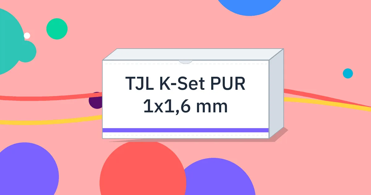 Symbolbild: Packung mit der Aufschrift TJL K-Set PUR 1x1,6 mm (PZN 17588262) – Verfügbarkeit und Bezug in Apotheken in Frankfurt am Main