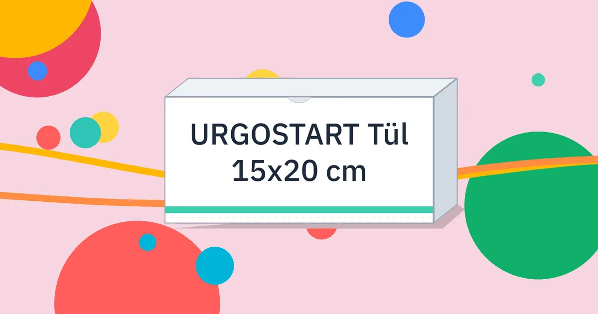Symbolbild: Packung mit der Aufschrift URGOSTART Tül 15x20 cm (PZN 18730733) – Verfügbarkeit und Bezug in Apotheken in Frankfurt am Main