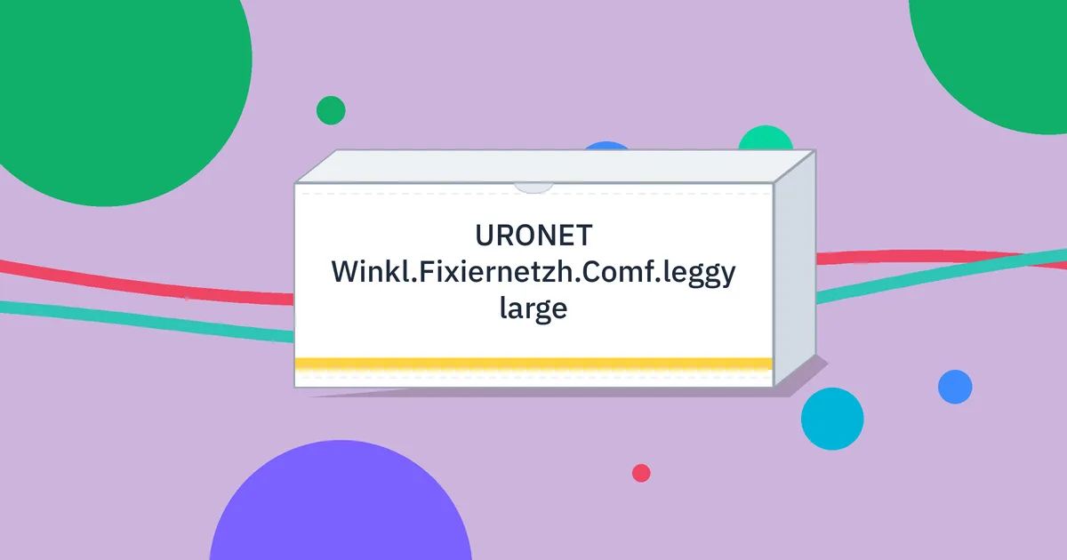 Symbolbild: Packung mit der Aufschrift URONET Winkl.Fixiernetzh.Comf.leggy large (PZN 00477736) – Verfügbarkeit und Bezug in Apotheken in Frankfurt am Main