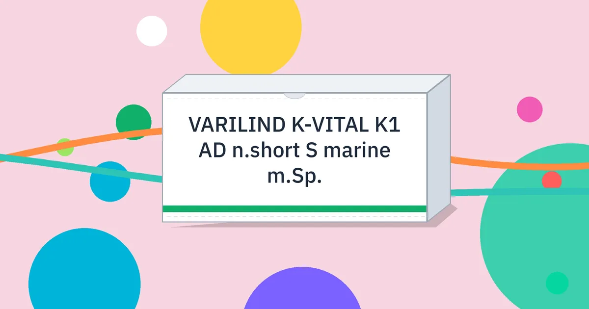 Symbolbild: Packung mit der Aufschrift VARILIND K-VITAL K1 AD n.short S marine m.Sp. (PZN 20566181) – Verfügbarkeit und Bezug in Apotheken in Frankfurt am Main