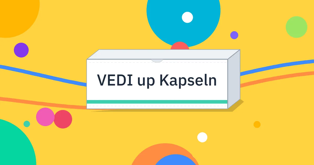 Symbolbild: Packung mit der Aufschrift VEDI up Kapseln (PZN 18189535) – Verfügbarkeit und Bezug in Apotheken in Frankfurt am Main