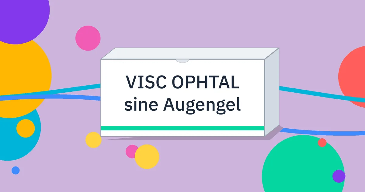 Symbolbild: Packung mit der Aufschrift VISC OPHTAL sine Augengel (PZN 00646386) – Verfügbarkeit und Bezug in Apotheken in Frankfurt am Main